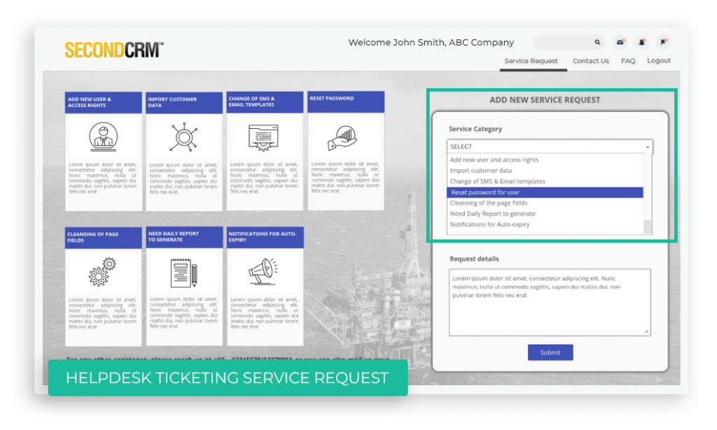 Customer Self Service Portal | Second CRM